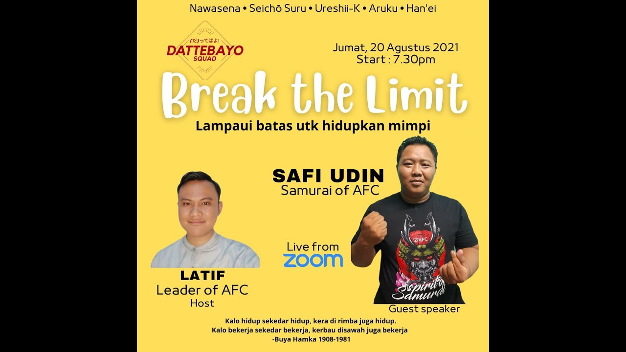 AFC Dattebayo ft. Safi Udin - Break The Limit - YouTube