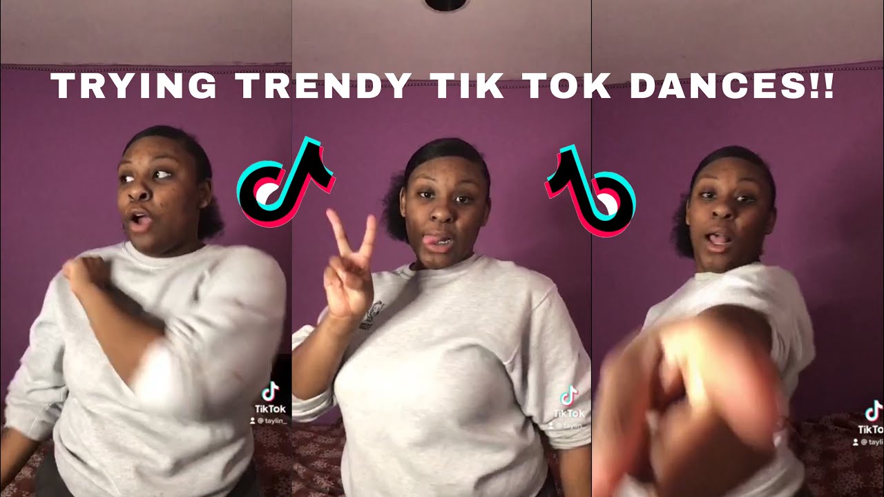 Trying trendy Tik Tok dances!!!! - YouTube