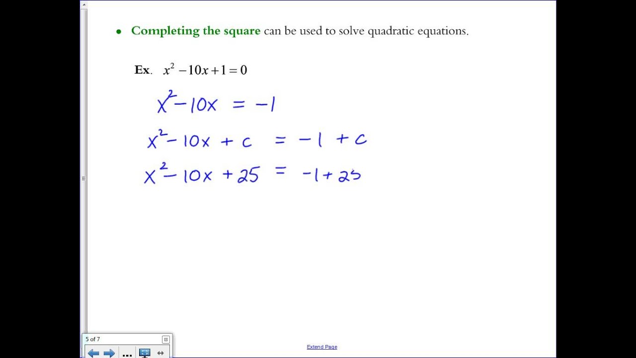 6 3 Completing The Square YouTube 6-3-completing-the-square-youtube
