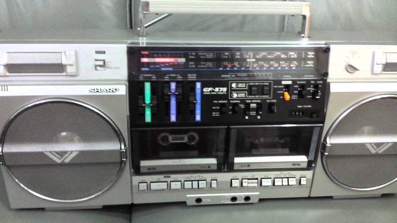 Sharp GF 575 boombox - YouTube