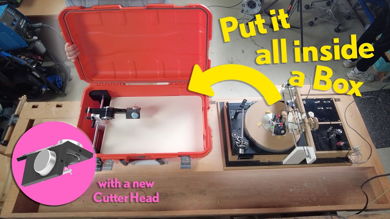 "Making Vinyl Records at Home!" // How to build a Record Lathe in a Box ...