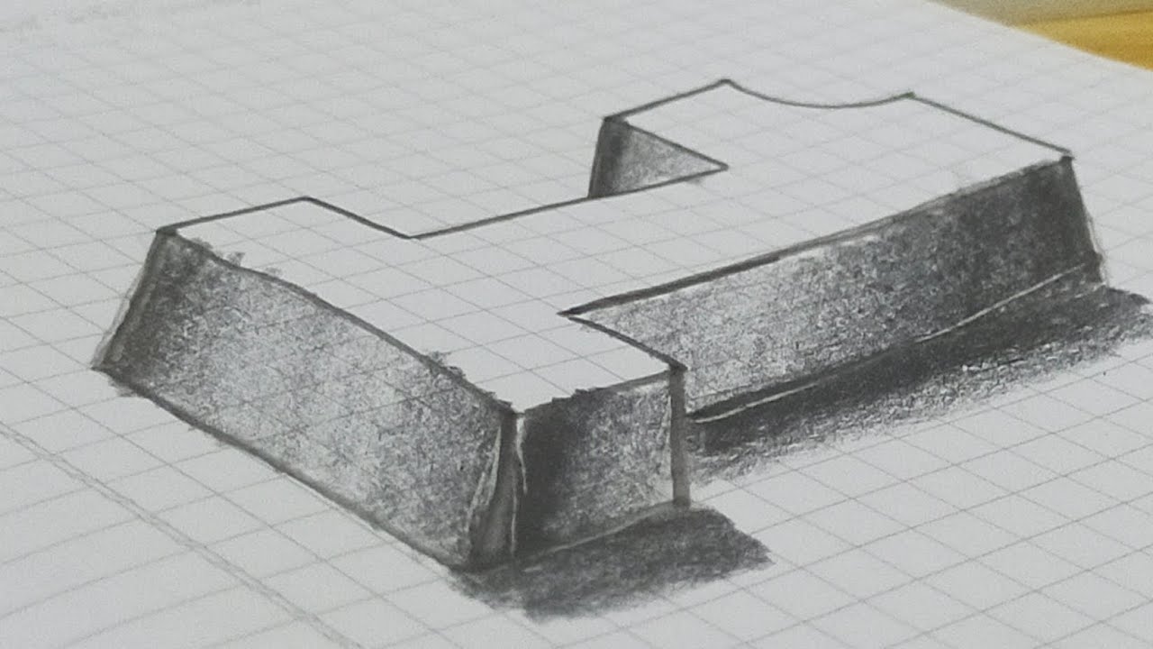 How to draw 3D Drawing Number - YouTube