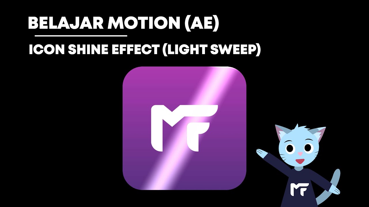 Belajar Motion After Effects - Icon Shine Effect Light Sweep Effect Tutorial - YouTube