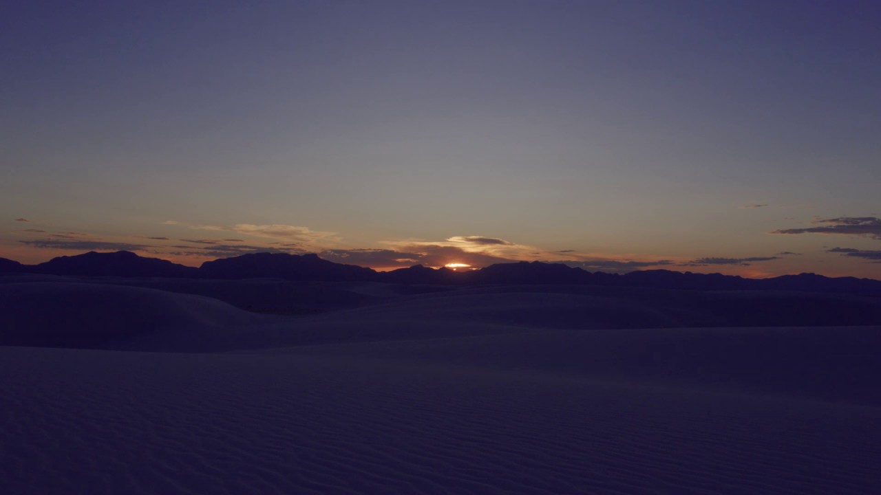 White Sands Sunset in 8K - YouTube