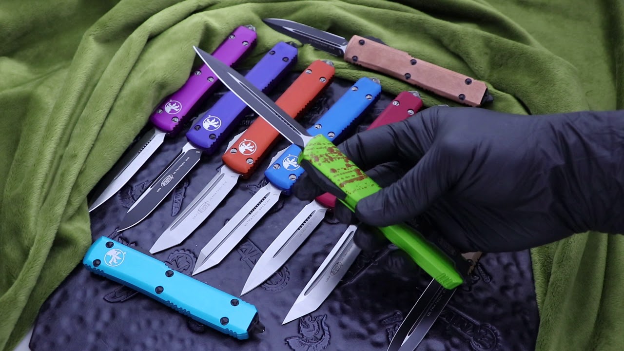 Microtech Ultratech OTF Automatic Switchblade Knives For Sale - YouTube
