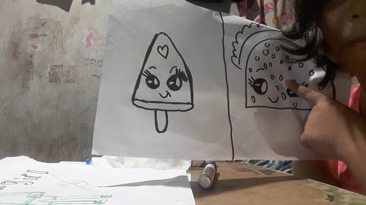 Drawing time ang anak ko hindi pa nga sha kumakain drawing agd - YouTube