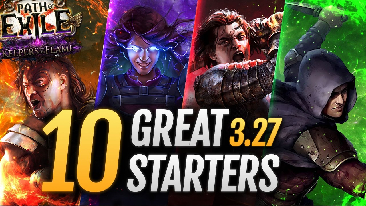 [PoE 3.27] 10 GREAT League Starter Builds - Path of Exile - YouTube