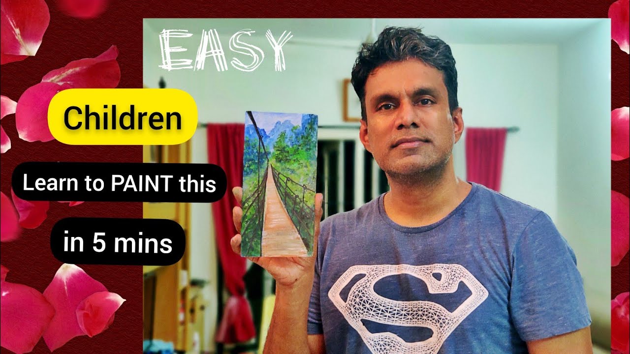 AKV: 🎨 EASY - Learn to PAINT this in 5 mins - for CHILDREN (வண்ணம் ...