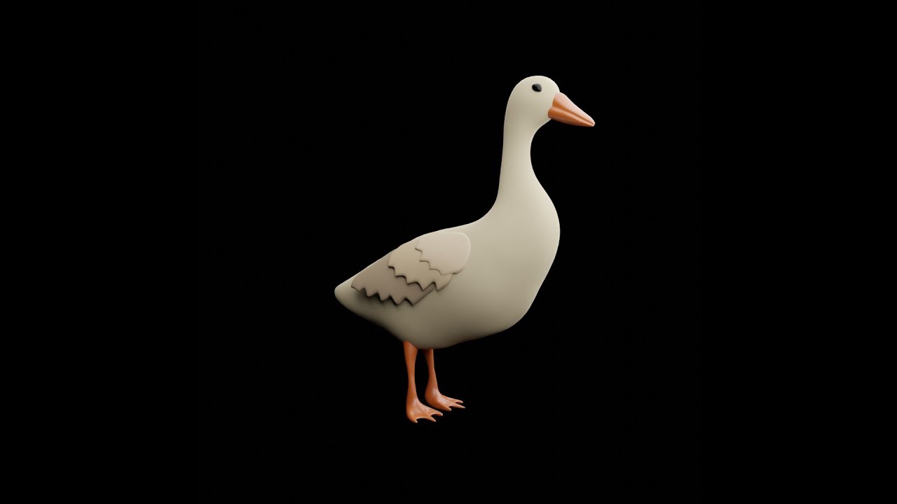 Simple Goose Blender TimeLaps - YouTube