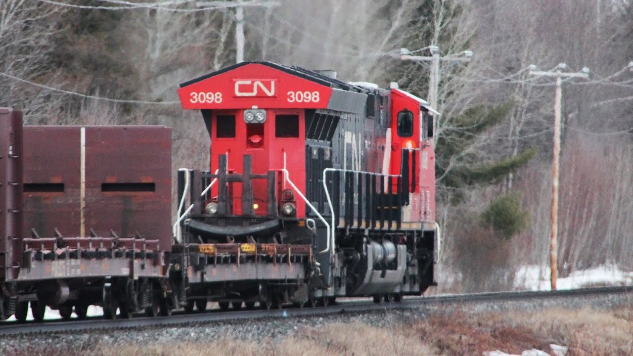 CN 368 168Cars CN 3098 DPU 3063 StPaulin 12Apr17 - YouTube