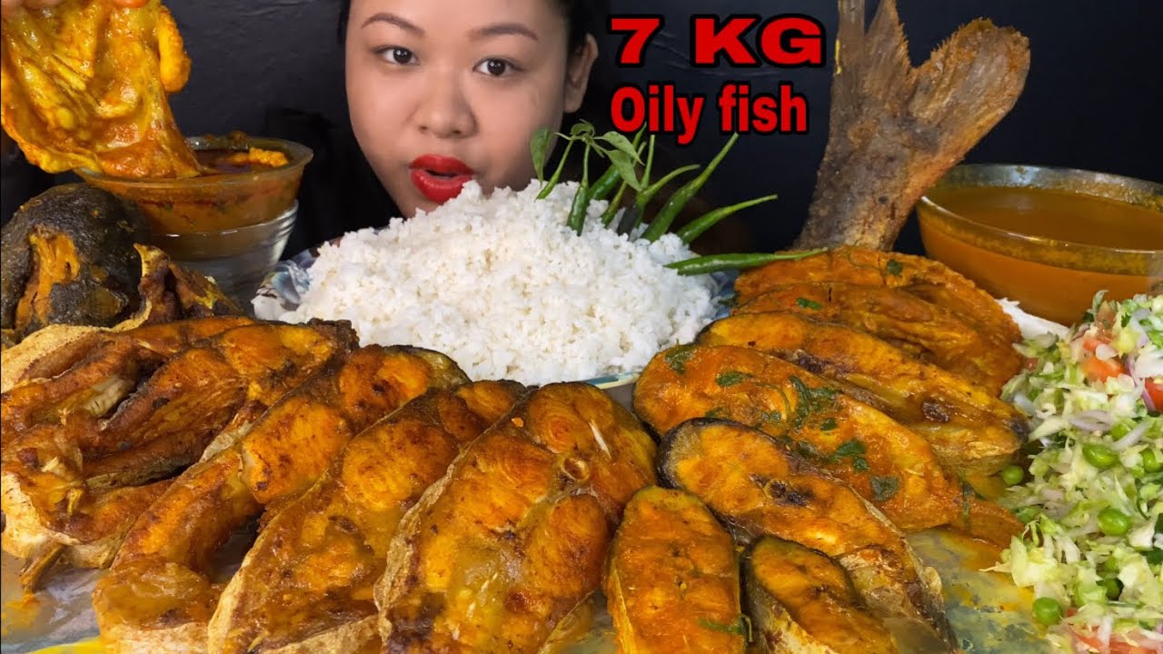 7 KG OILY WHOLE FATTY FISH CURRY, OILY MUTTON FAT CURRY MUKBANG | 7 KG ...