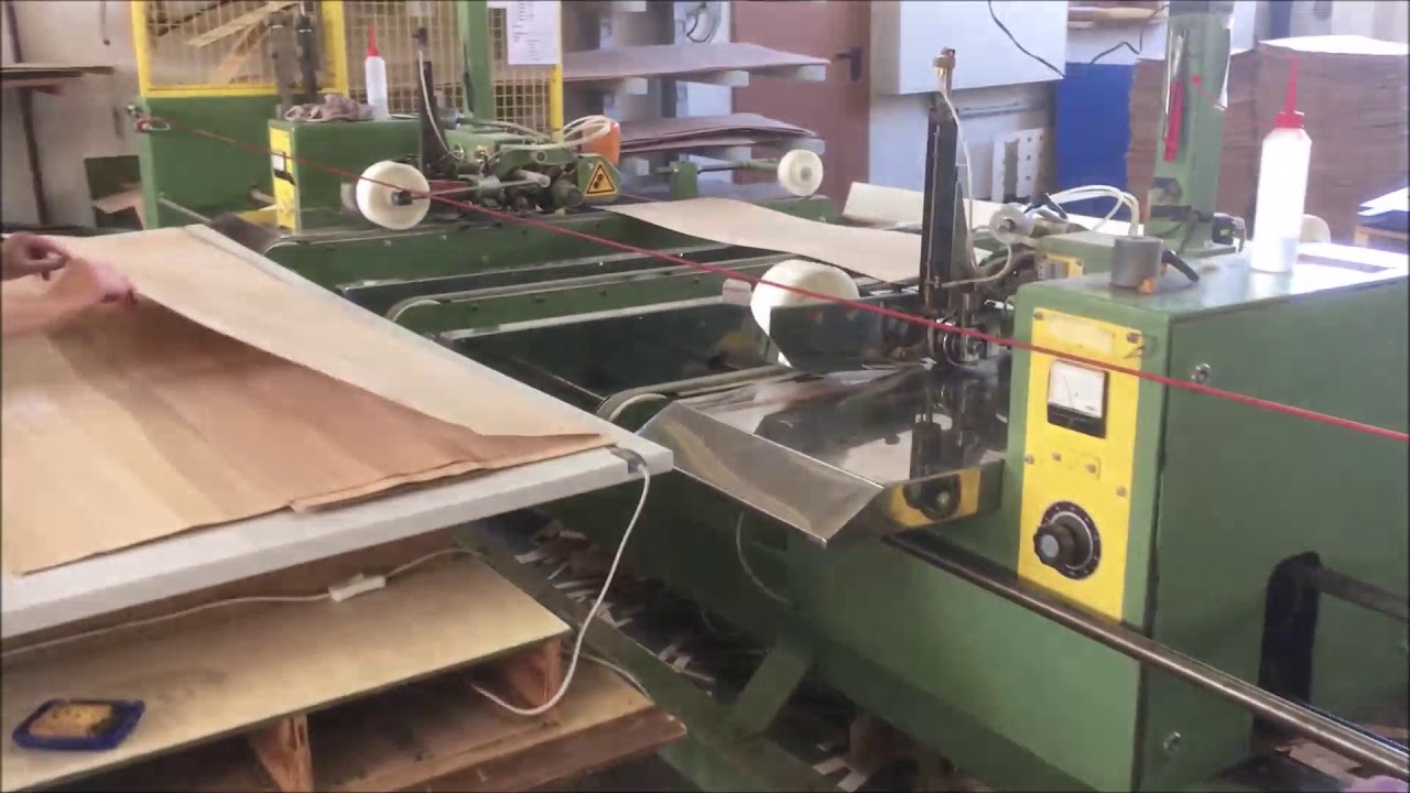 KUPER EMZ/2M Veneer Splicing Machine - YouTube