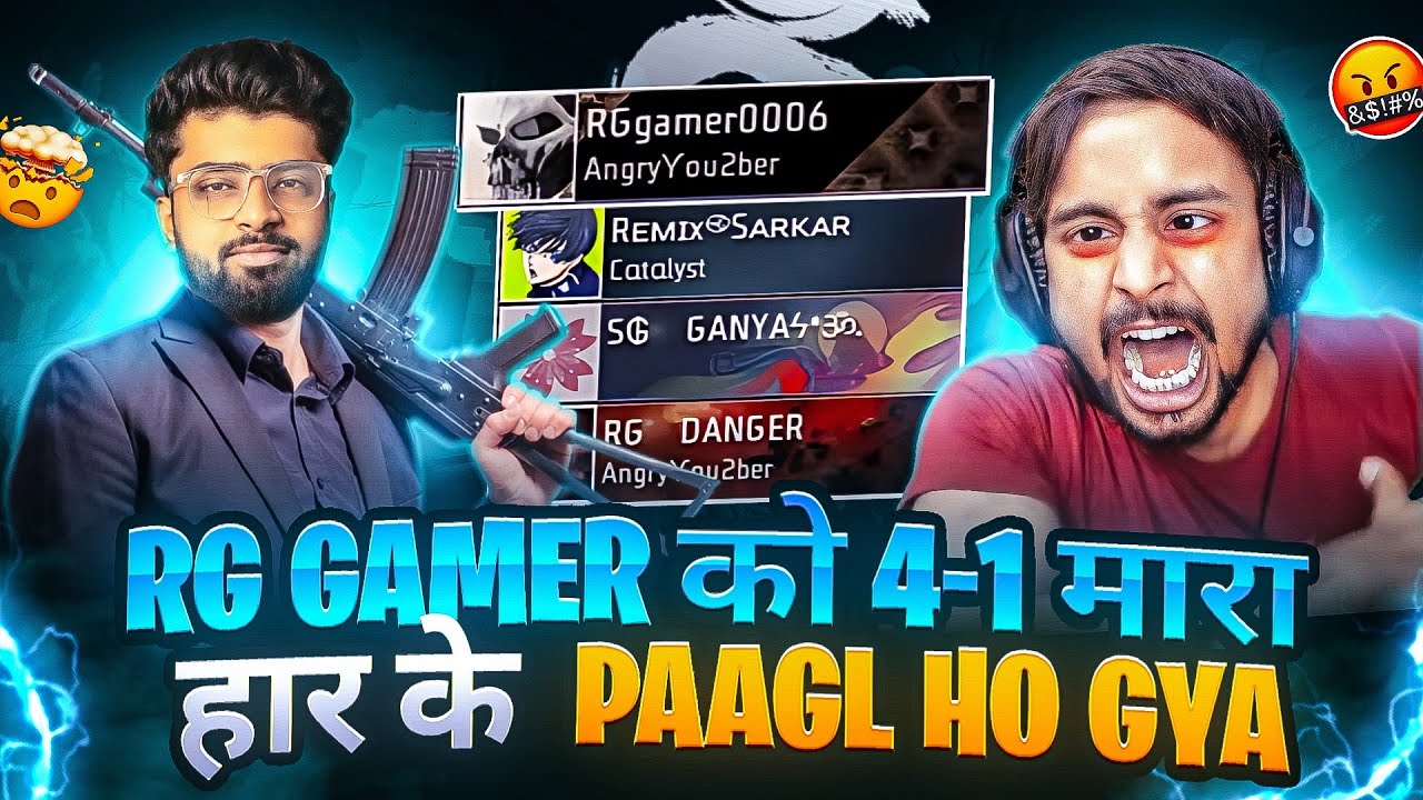 @RGGamerLive Angry youtuber gone mad After this …💀Nade Nade bsss🤣🤣 # ...