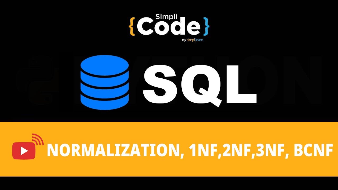🔥normalization In Sql 1nf 2nf 3nf Bcnf Sql Tutorial For Beginners Sql 2022 Simplicode 1310