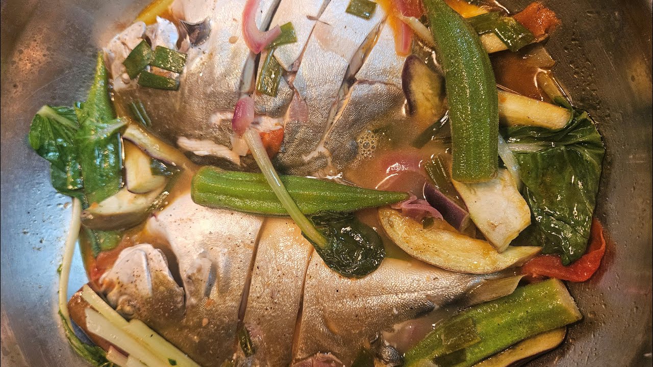 MAKING Pampano Sinigang with Fresh Garden Veggies #soup #fresh - YouTube