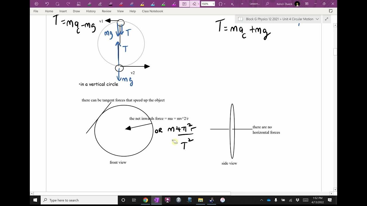 Physics 12 U4L2 Vertical Circles - YouTube