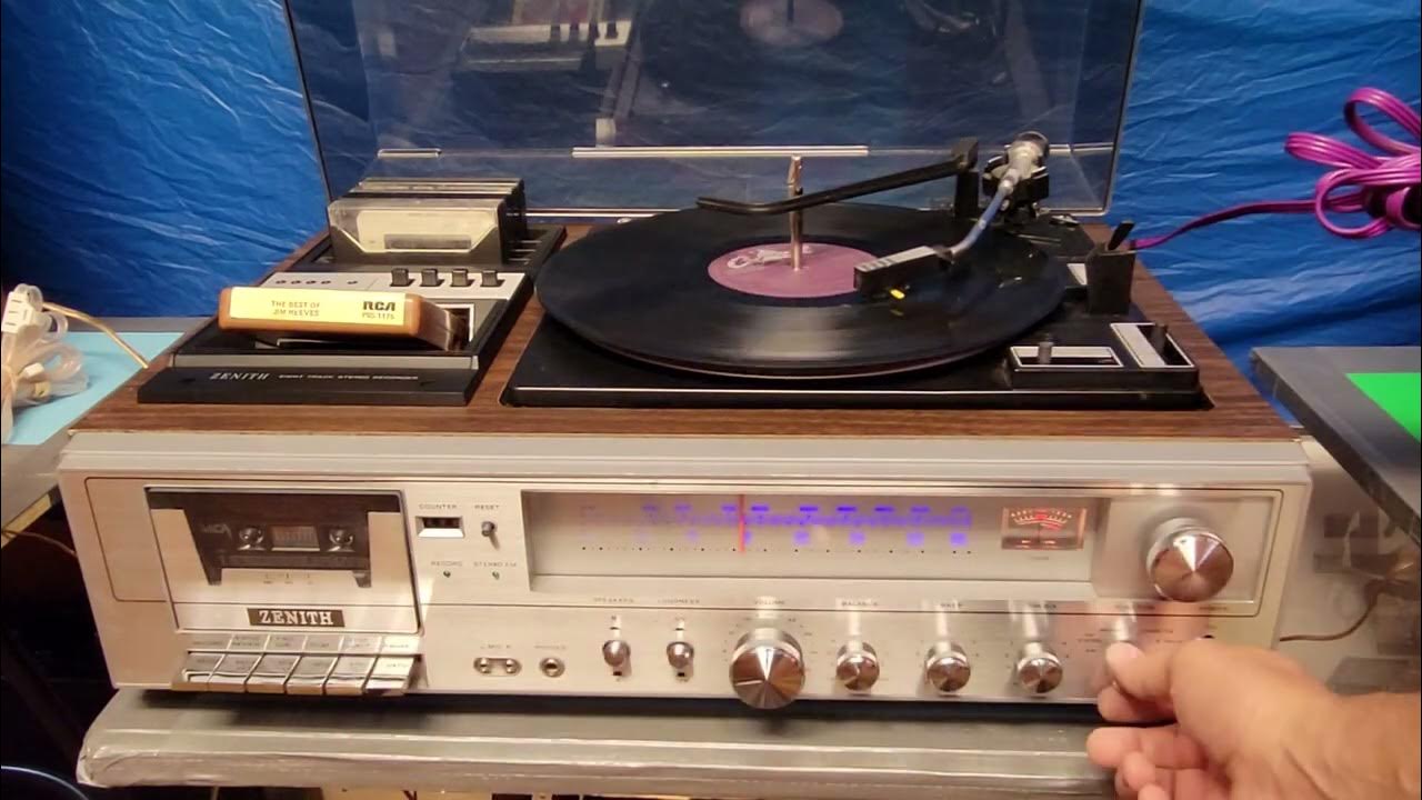 Vintage Zenith 4140 All in One Hi Fi unit Record Player 8 Track AM FM ...