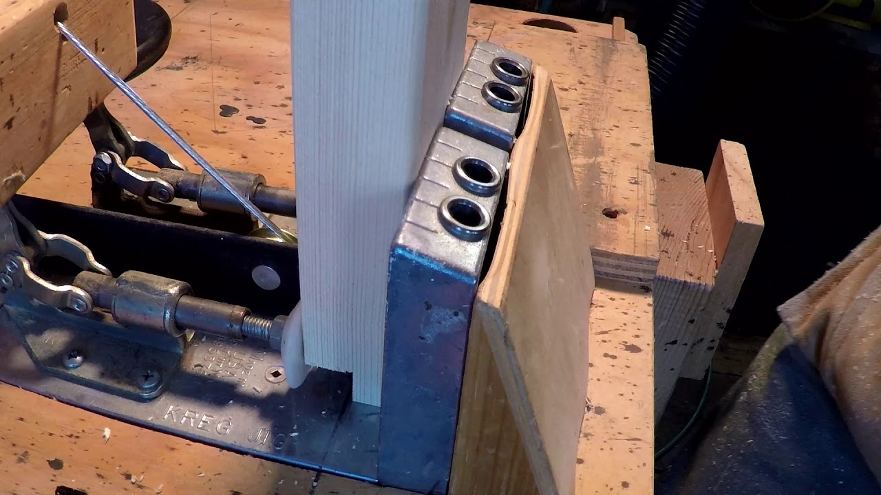 Woodworking Joinery Tip Half Lap Pocket Hole Combo 2x4 Frame Fast