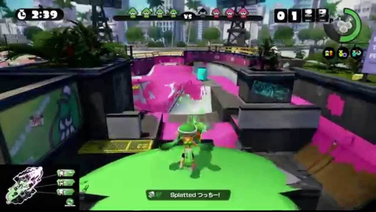 Splatoon - Turf War Multiplayer #1 (w/ gamepad footage): Chaotic, fast ...