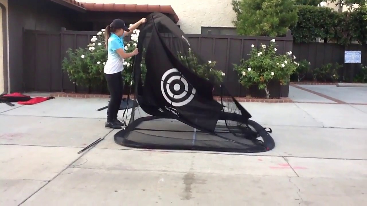 5 Star Automatic Ball Return Golf Net Set Up In Seconds! - YouTube
