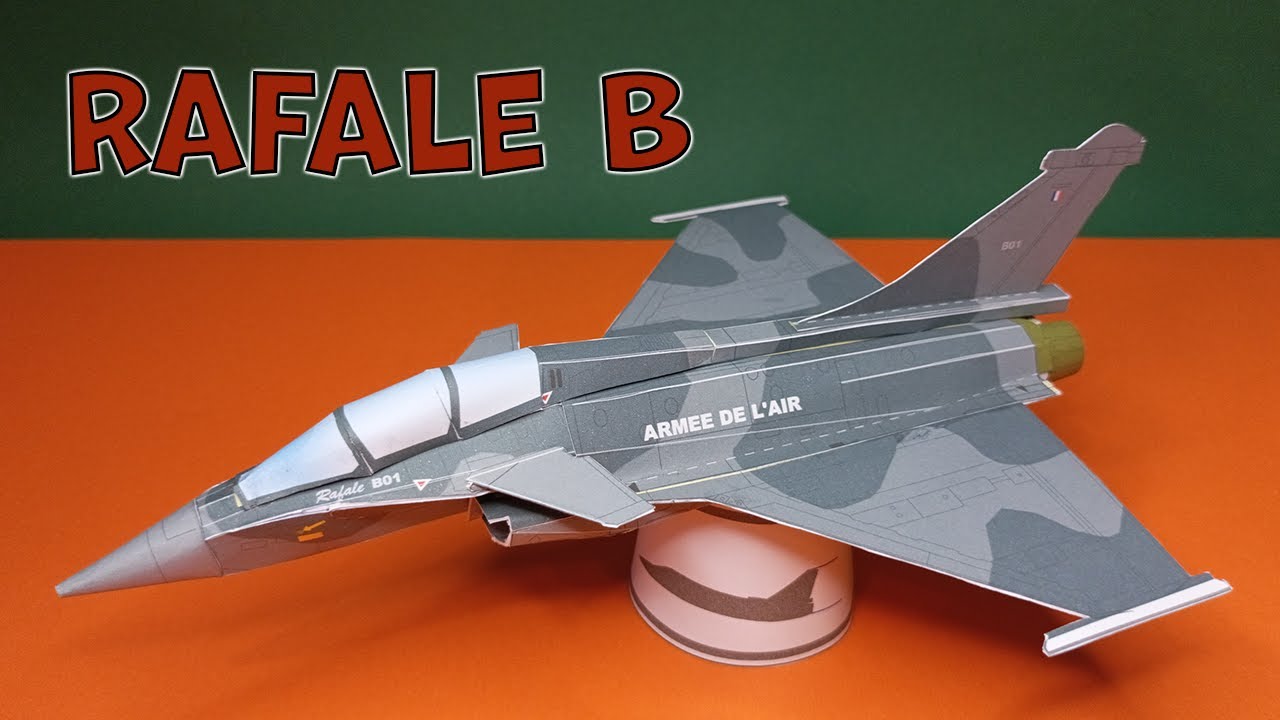 How to Make Paper Airplane Model | Rafale B Paper Model | Make Rafale B ...