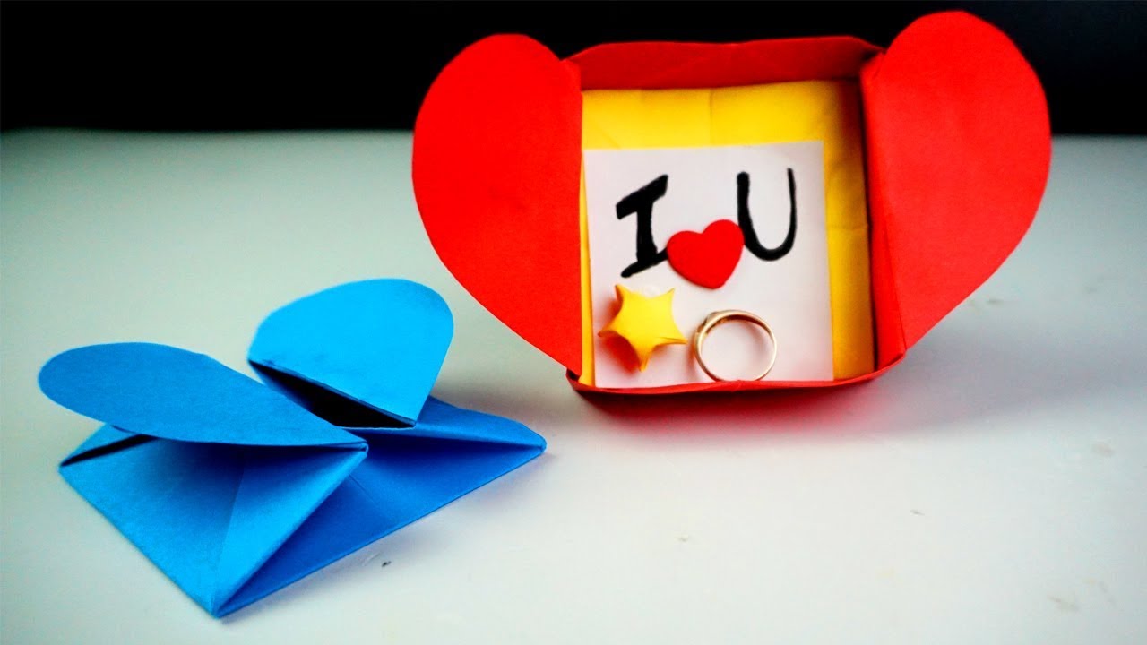 How To Make Heart Box With Paper Origami Heart Box Envelope Easy How To Make Heart Box With Paper Origami Heart Box Envelope Easy