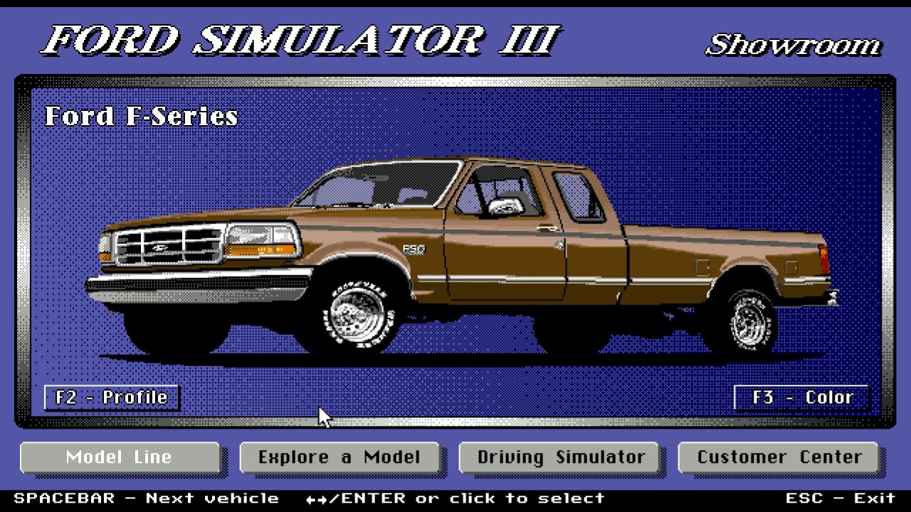 Ford Simulator 3 (1992) - With Added MIDI Music & Commentary! - YouTube