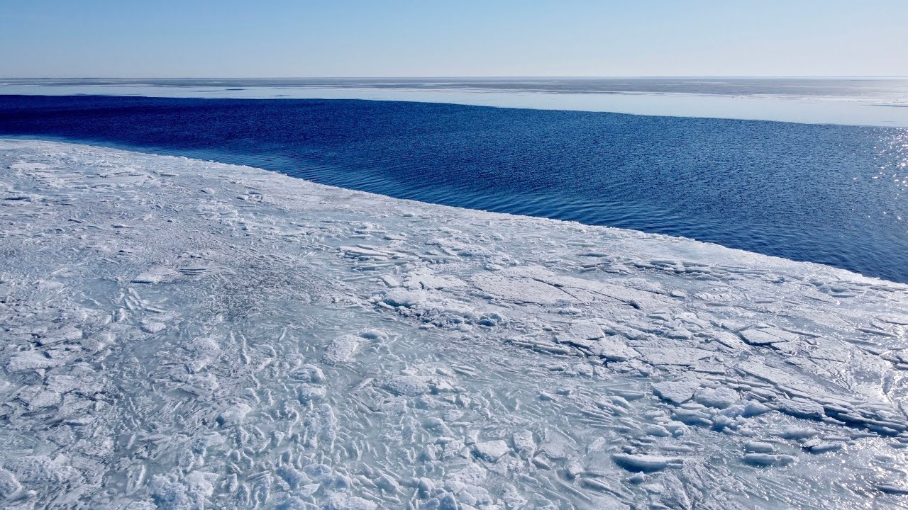 Spring Ice on Lake Simcoe - YouTube
