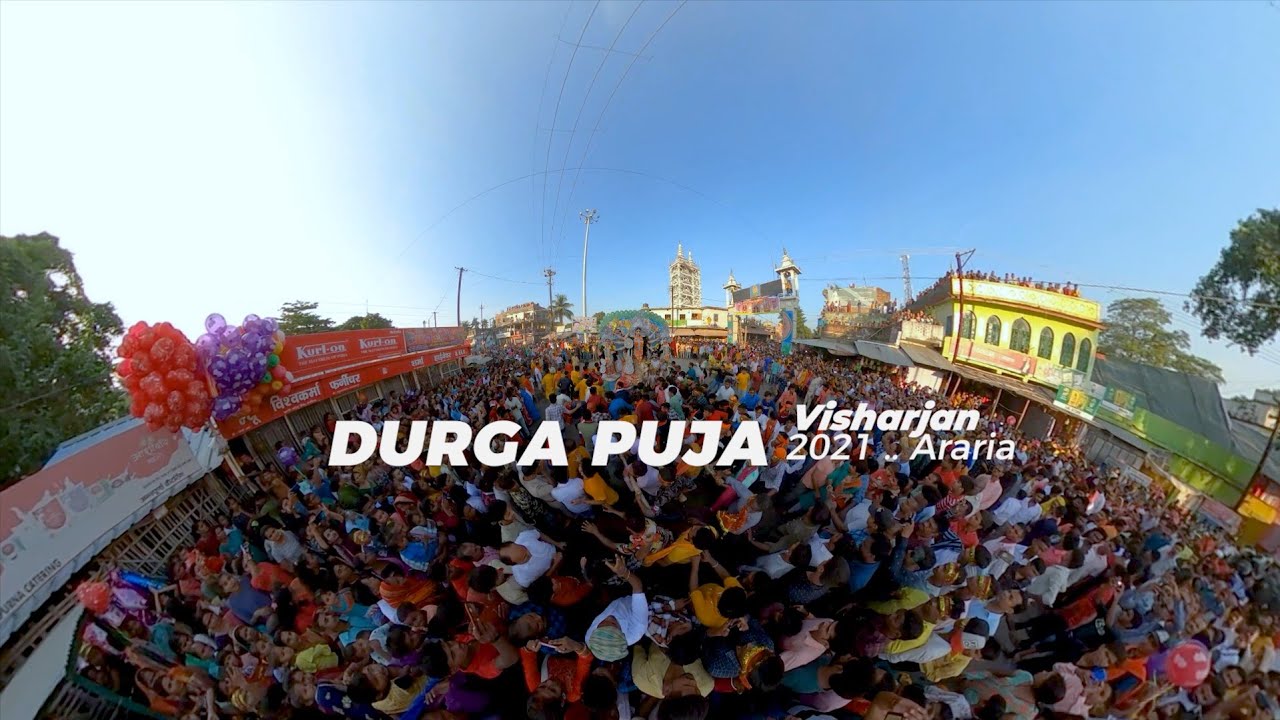 Durga Puja Visharjan 2021 Araria by Akela Studio | 4K - YouTube