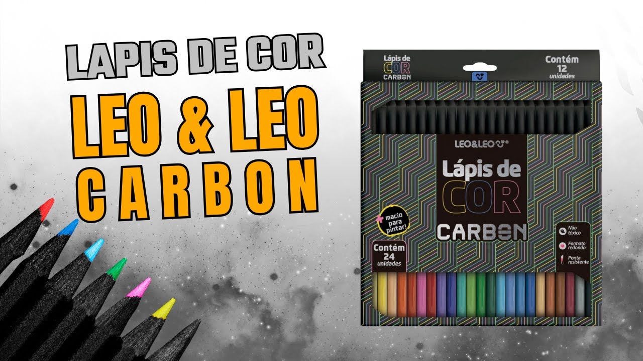 UNBOXING - LÁPIS DE COR LEO & LEO CARBON REALMENTE IMPRESSIONANTE 😱 ...