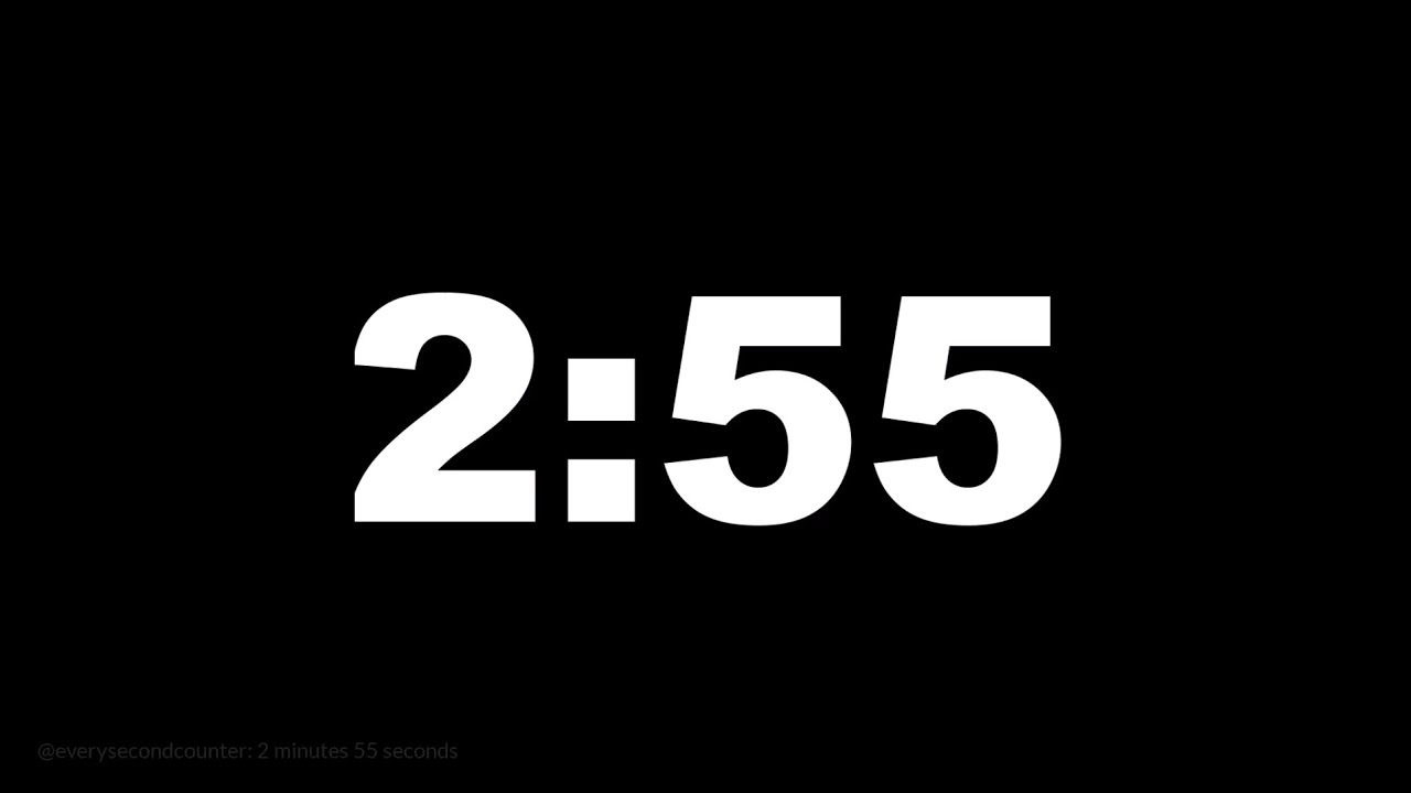 2 minutes 55 seconds [175 secs] clock timer countdown || Alarm Focus ...
