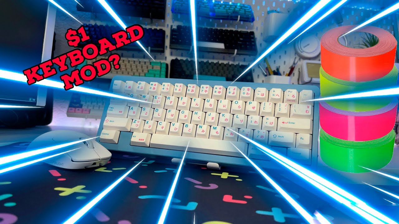 Insanely cheap keyboard mod? (ft. tape?) - YouTube