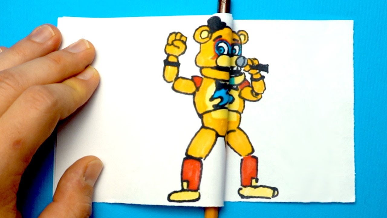 Amazing Glamrock Freddy Paper Craft and Doodle for FANS - CREATE YOUR ...