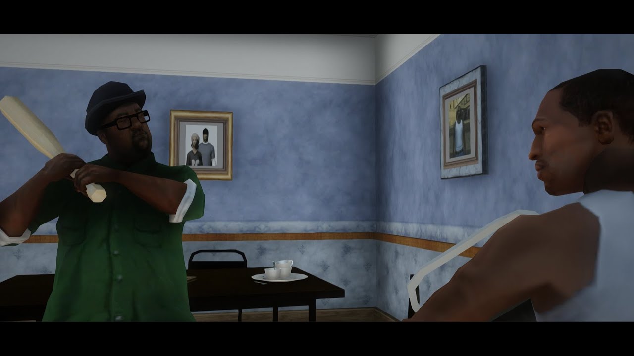 GTA San Andreas Remastered Graphics First Mission Gameplay (GTA SA ...