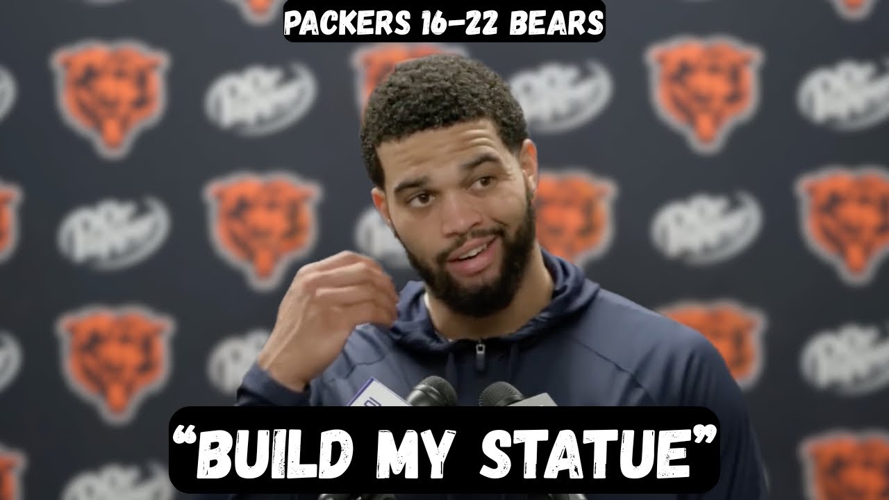 Caleb Williams Postgame Press Conference - Packers vs Bears - YouTube