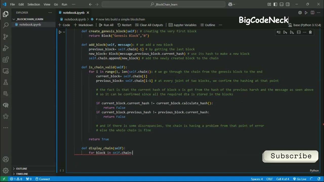 Blockchain Hello World: Build Your First Blockchain from Scratch! - YouTube