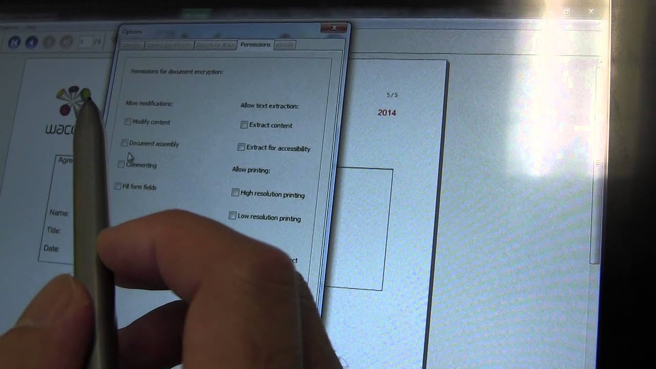 Wacom sign pro PDF - YouTube