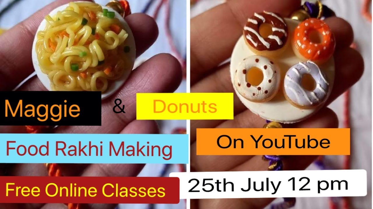 EASY FOOD RAKHI TO MAKE AT HOME IN 5 MINUTES/ FOOD RAKHI/Miniature Clay ...