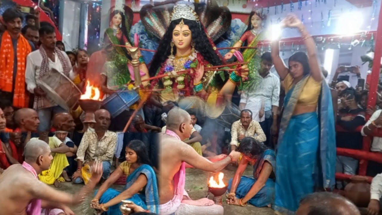 भगत के सामने प्रेत नाचने लगा।बिषहरी पूजा 2022 दासपुर।Bishari puja 2022 ...