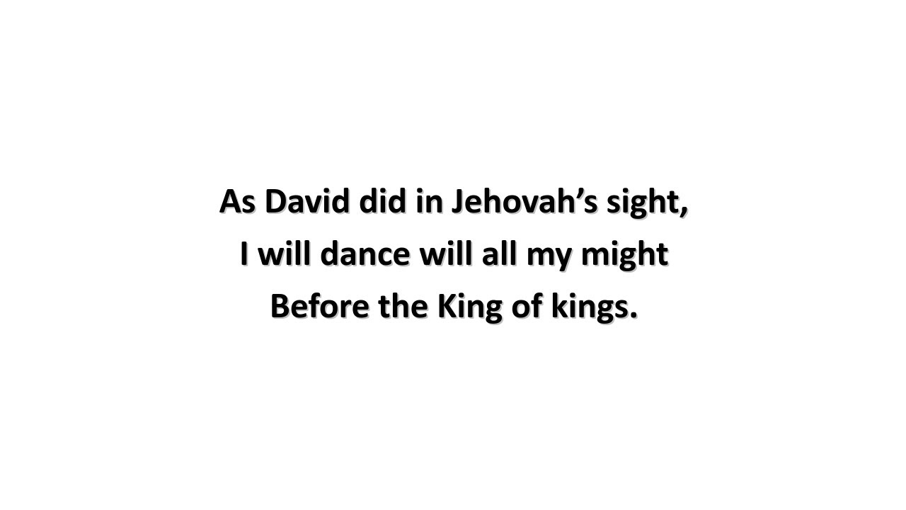 As David Did (lyrics) - Marty J Nystrom (1984)