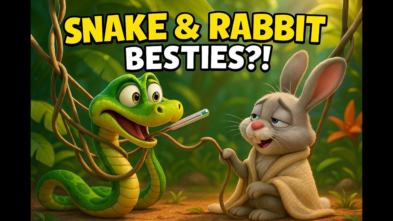 The Snake and the Rabbit 🐍🐰 | Funny Kids Story About Unexpected ...