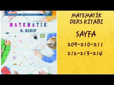 8.SINIF MATEMATİK DERS KİTABI SAYFA 209 210 211 212 213 214 // 8.SINIF MATEMATİK MEB YAYINLARI