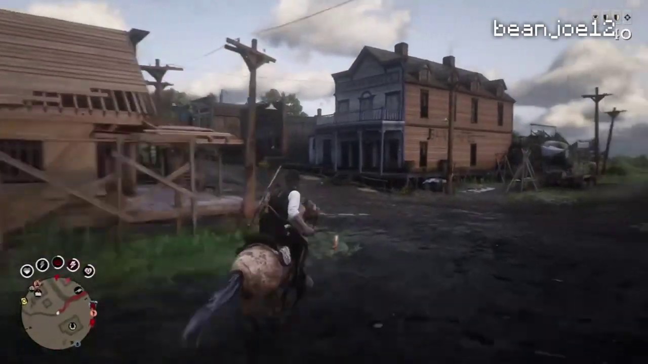 Accidental glitch into valentine bank RDR2 online - YouTube