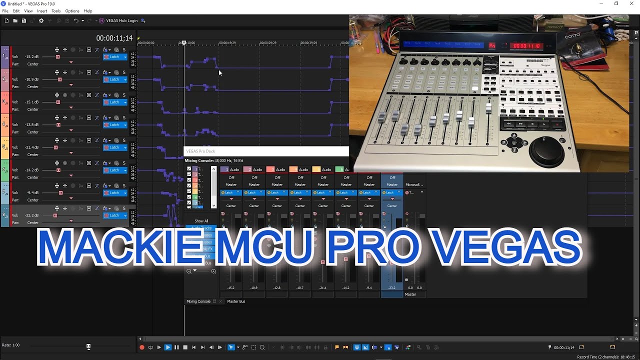 MACKIE MCU PRO VEGAS - YouTube