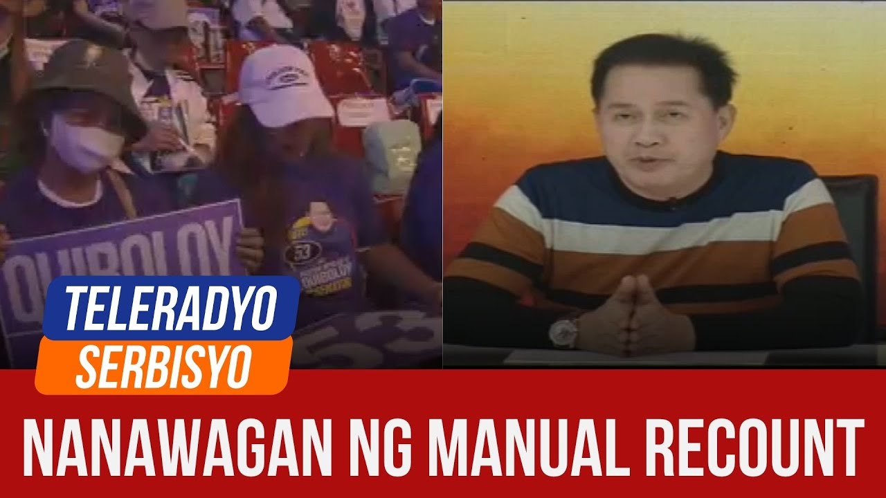 Quiboloy calls for manual recount on senatorial votes | Teleradyo ...
