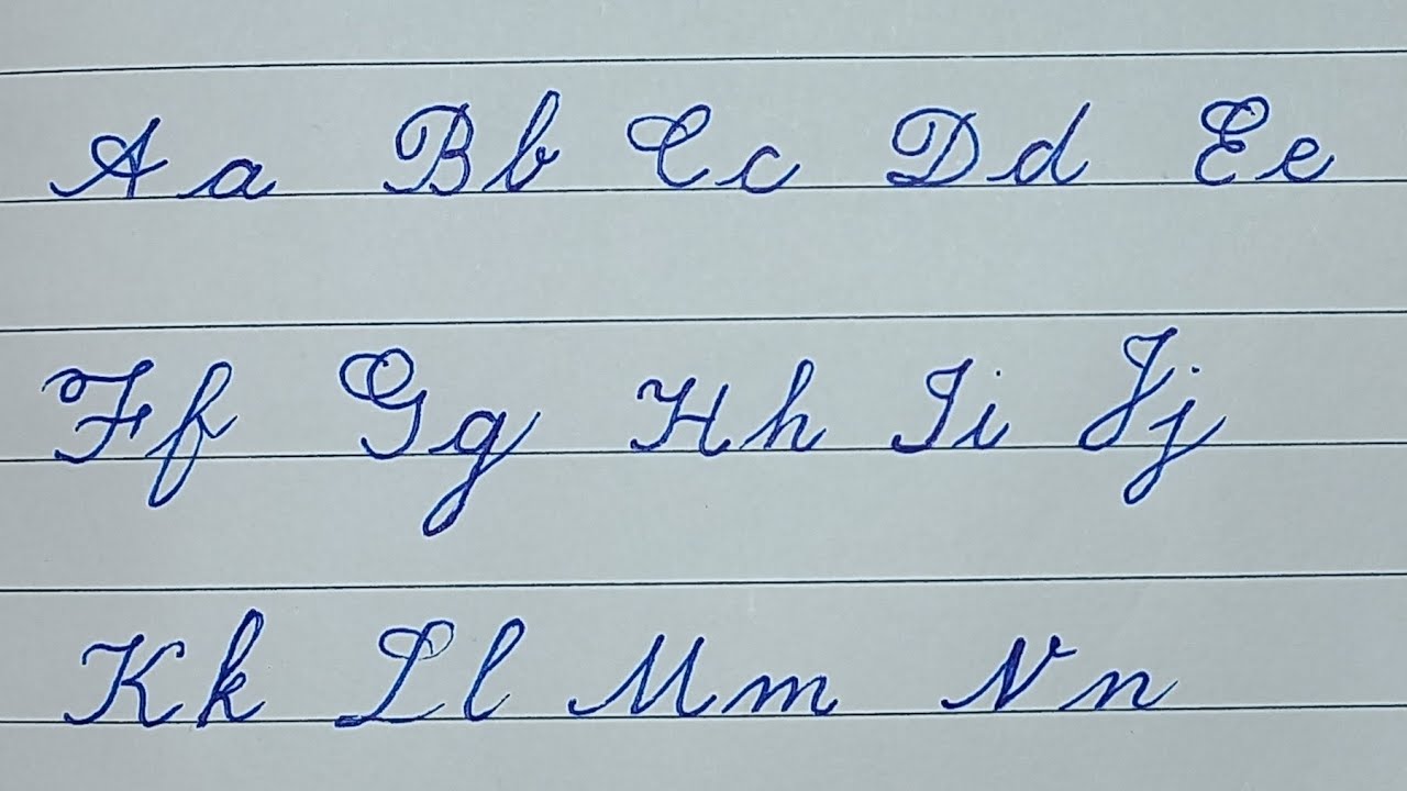 Cursive handwriting a to z | Cursive letters abcd |alphabet A-Z # ...