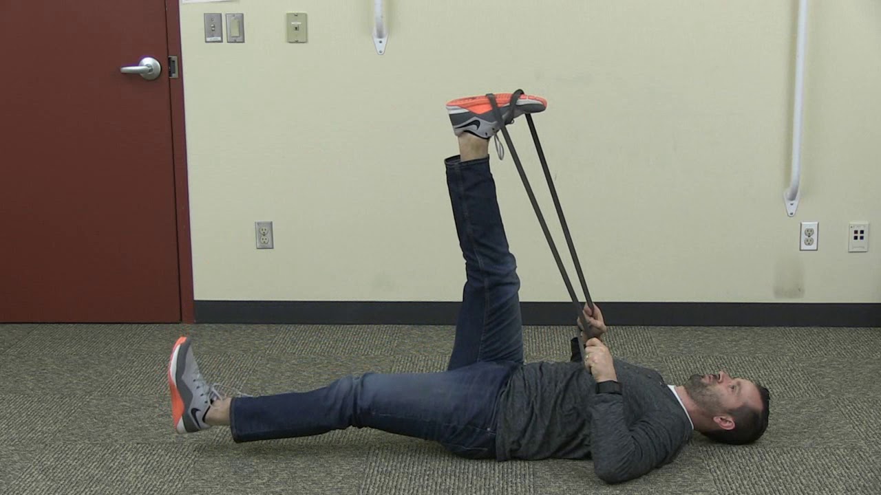Assisted Leg Lowering - YouTube