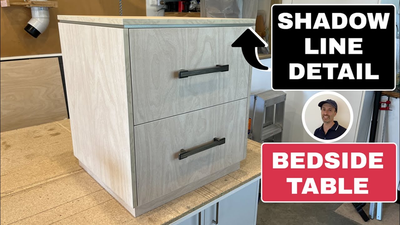 Shadow Line Detail In Bedside Table Furniture | DIY Nightstand ...