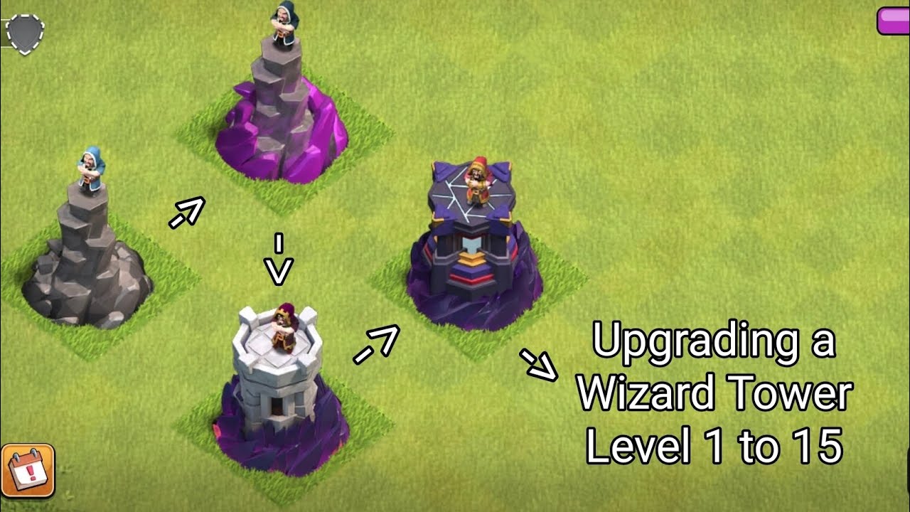 Upgrading a Wizard Tower | Level 1 to 15 - YouTube