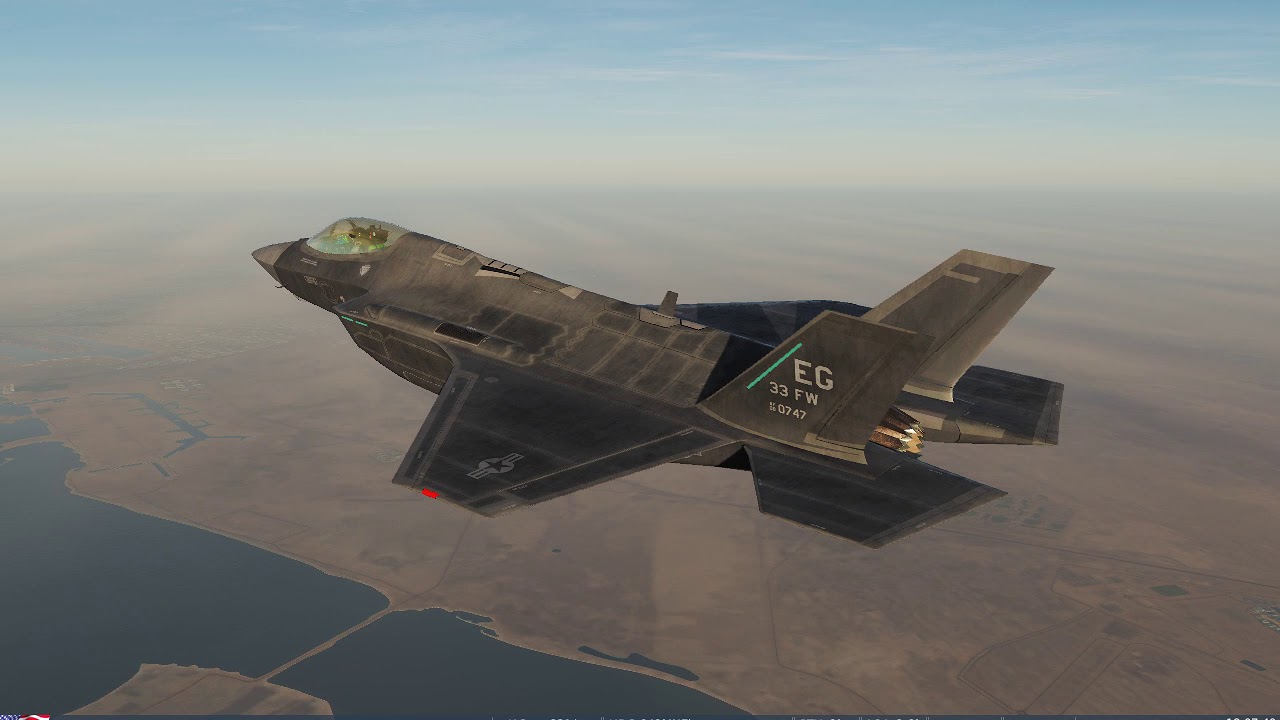 DCS F-35A first Stunt flight over Persian Gulf - YouTube